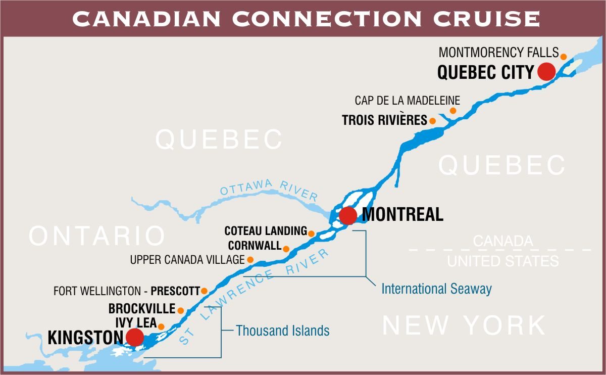 Canadian Connection East | St. Lawrence Cruise Lines